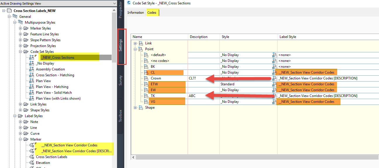 Solved How To Set Cross Section Proposed Levels From Corridor Not From Surface Autodesk