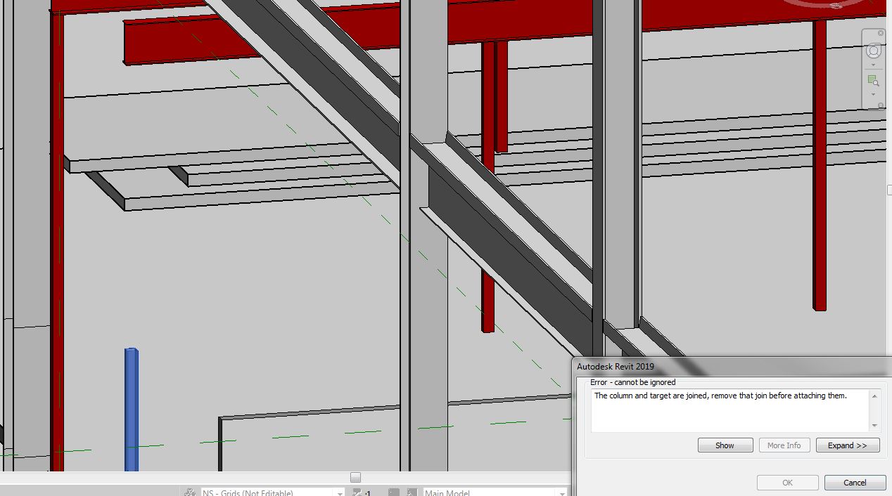 Solved: Join problem at beam end bearing on top of column - Autodesk Community