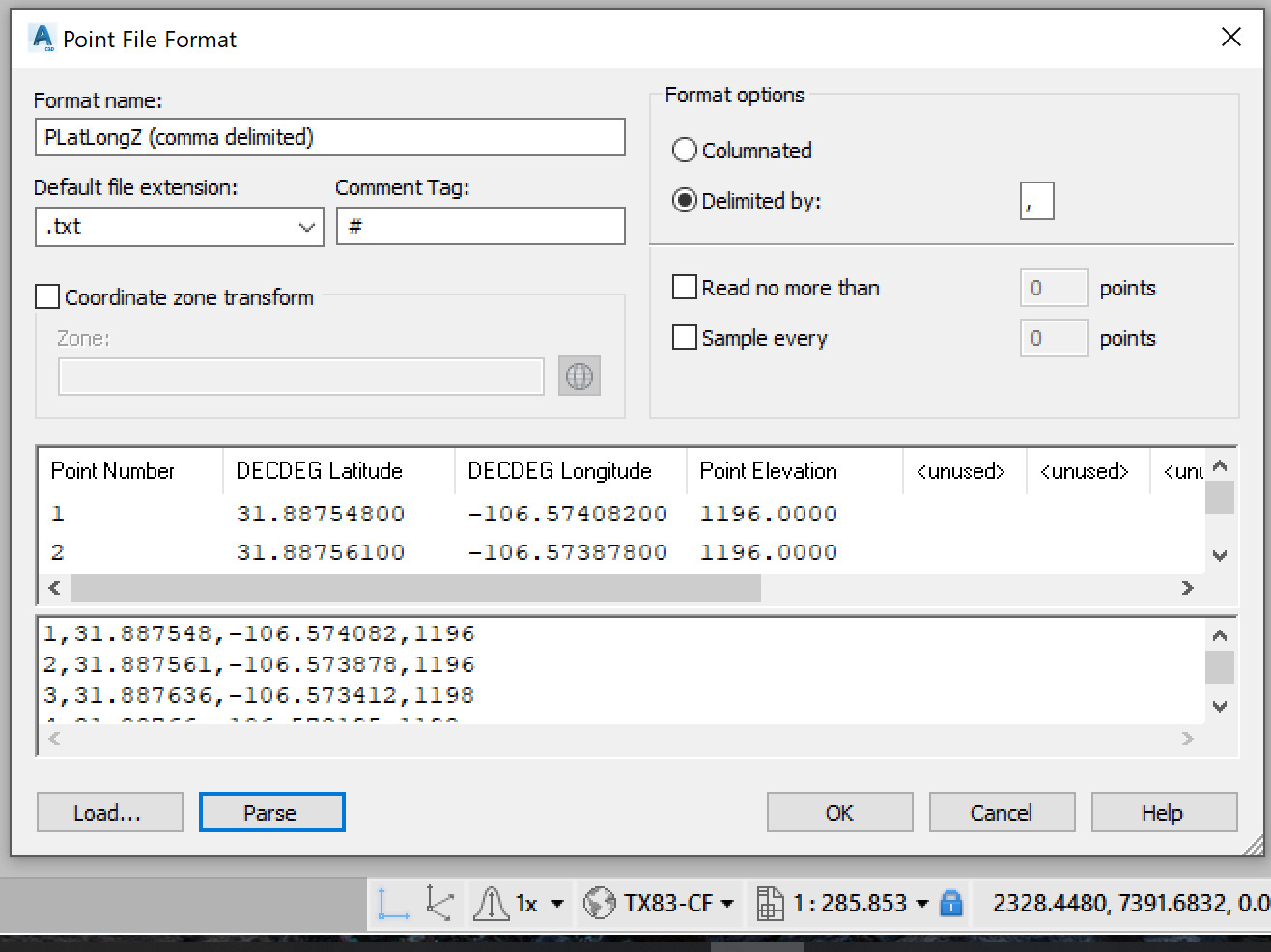 Solved: Sample Point file - Autodesk Community