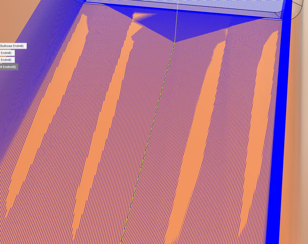 Solved: Weird tool marks on surface scallop tool path - Autodesk Community