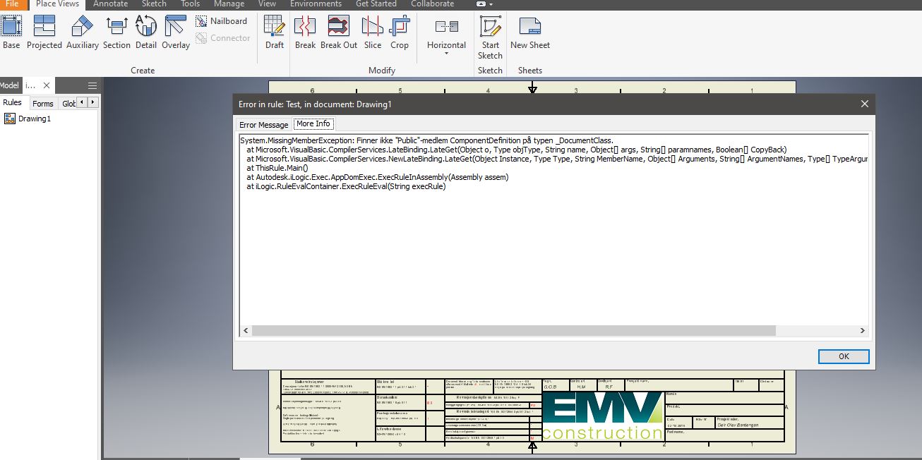 Solved: Add part name in top of idw document - Autodesk Community