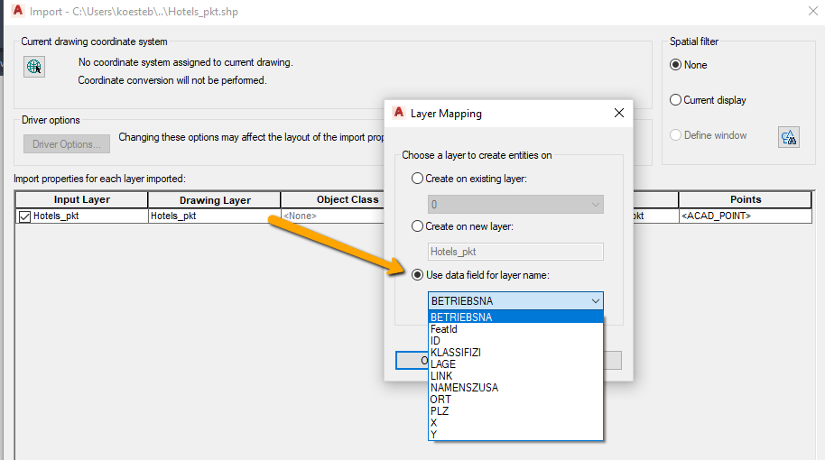 Solved: RENAME LAYER IMPORTED SHAPE'S ATTRIBUTE - Autodesk Community