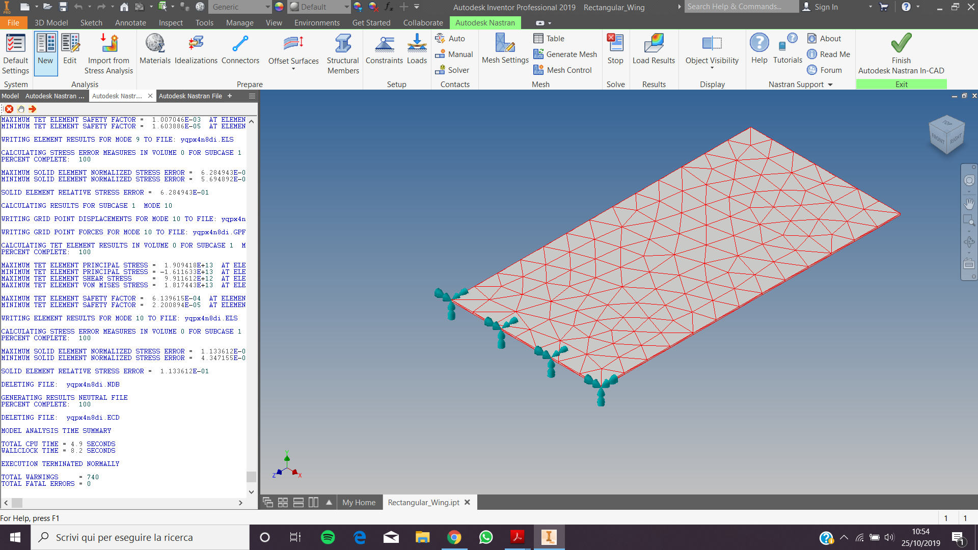 Problem Never-Ending modal analysis (Nastran In-CAD 2019) - Autodesk Community