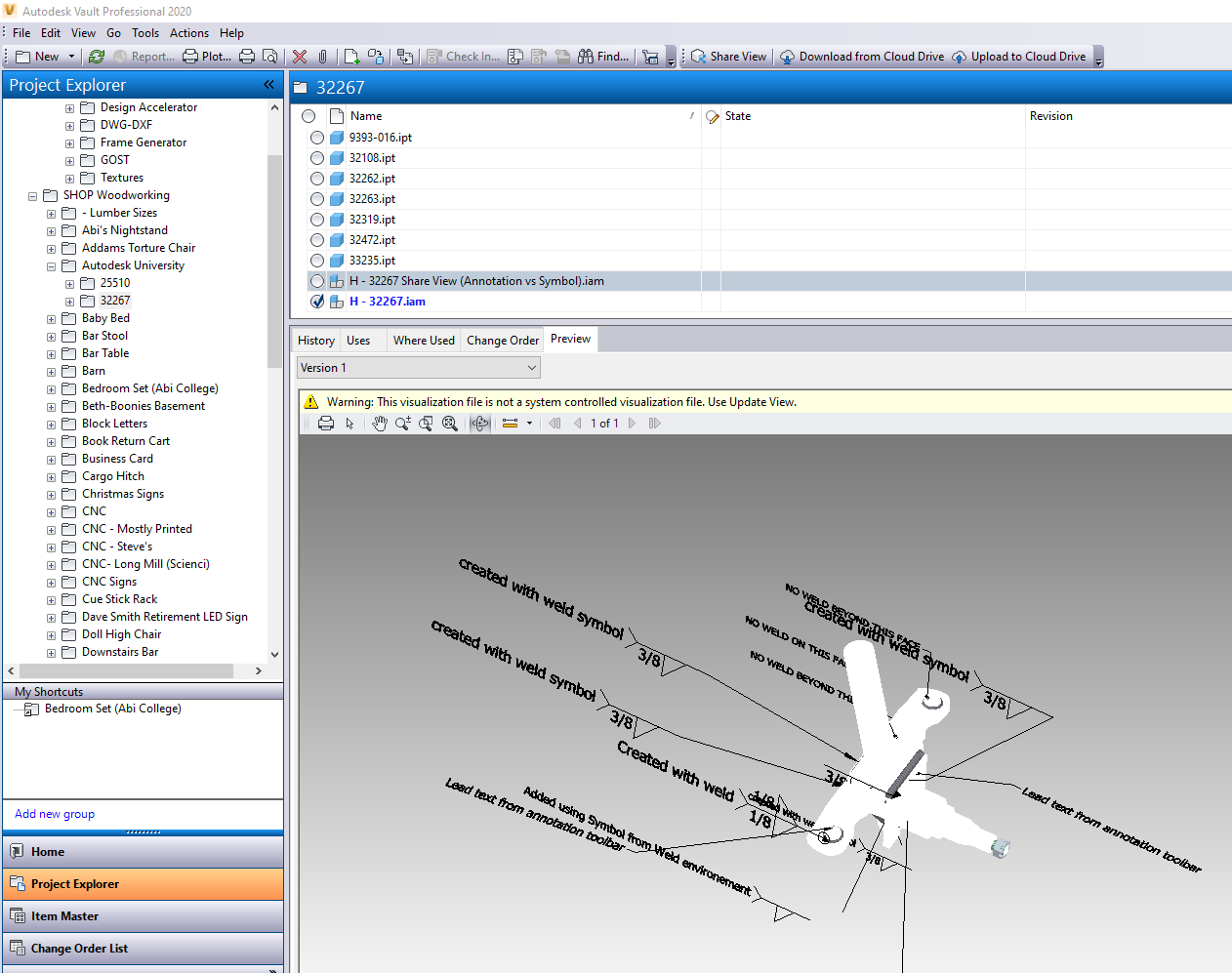 Solved: Welded assemblies - share views - Autodesk Community