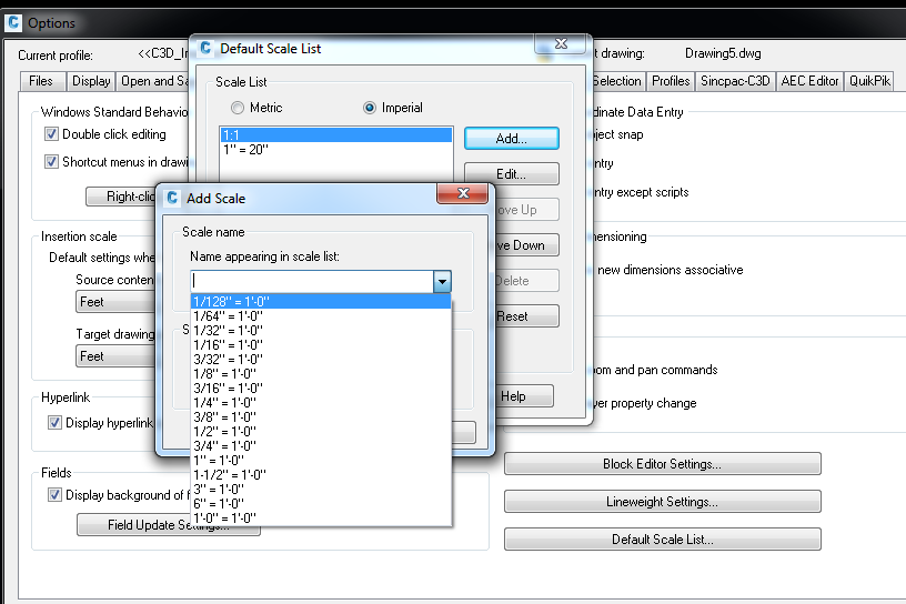 Solved: C3D 2020 Default Scale List does not save changes - Autodesk Community