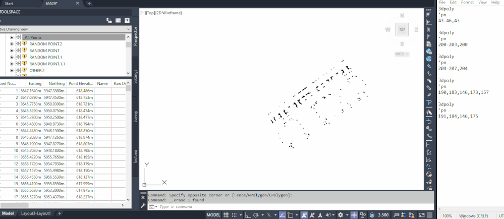 Solved: Connecting Points using 3d poly - Autodesk Community