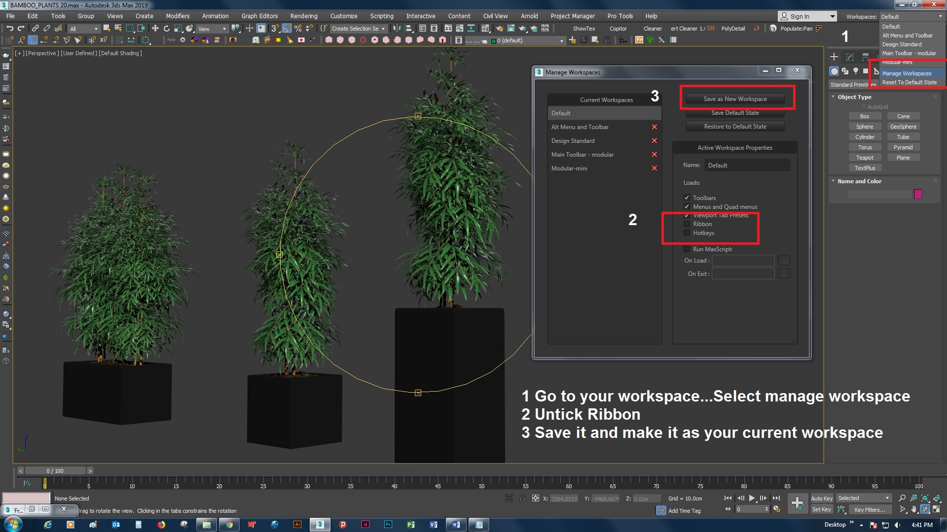 toggle ribbon icon on at startup - Autodesk Community