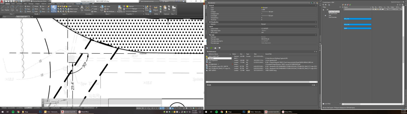AutoCad 2019 Layers has a gray box over it - Autodesk Community