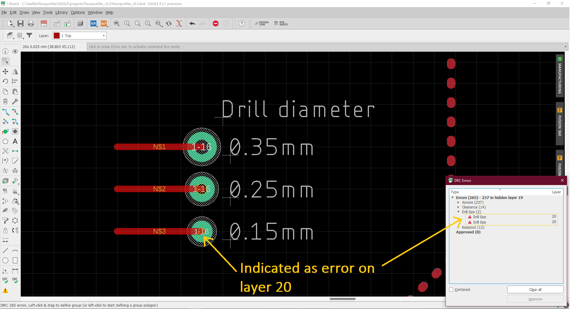 Solved: Critical bug in DRC rule for "Minimum Drill" size - Autodesk Community