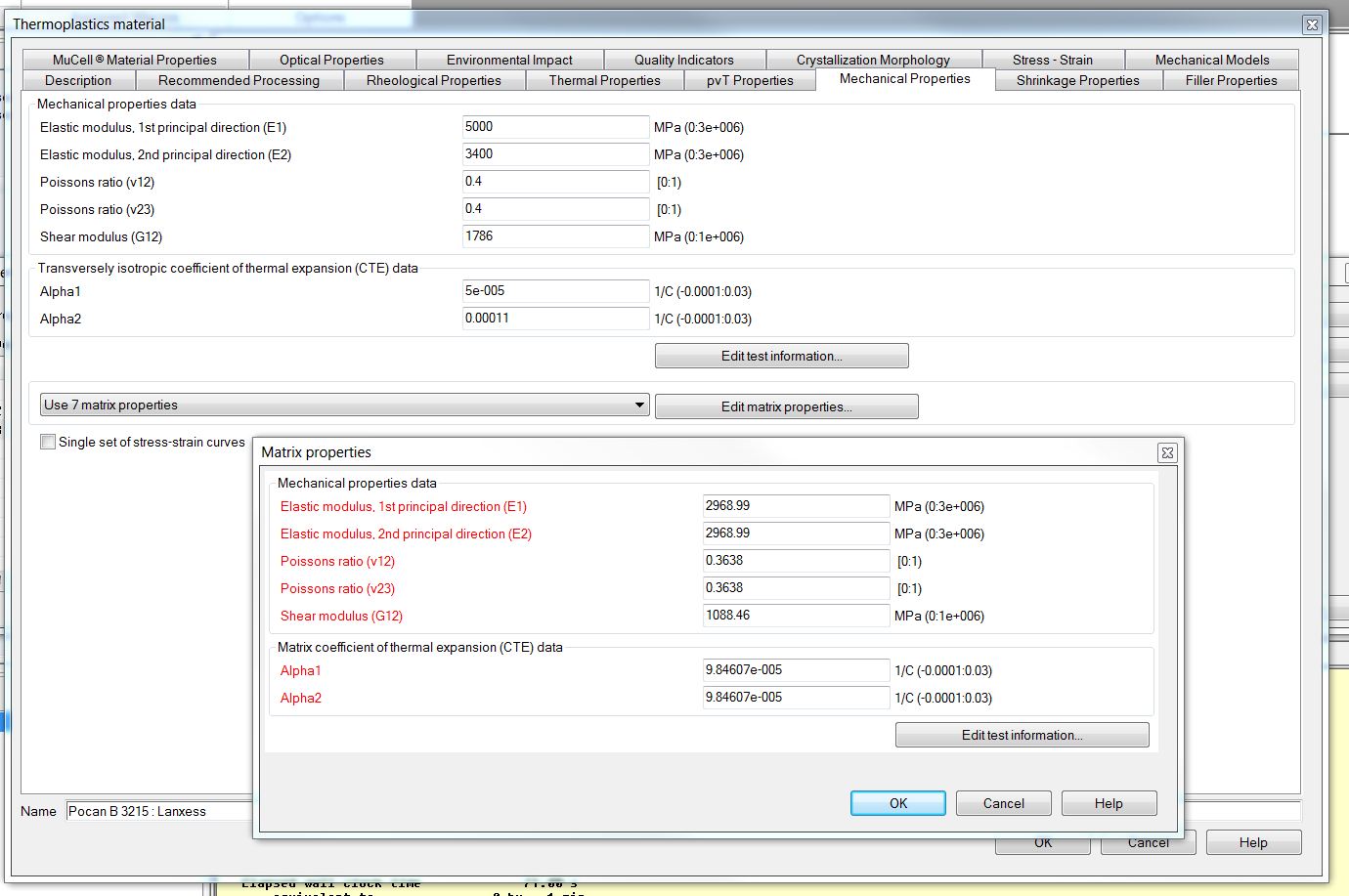 Solved: Micro-mechanics model without proper material data ...