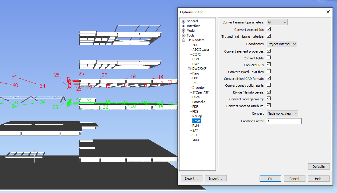 revit columns are not showed by Naviswork - Autodesk Community