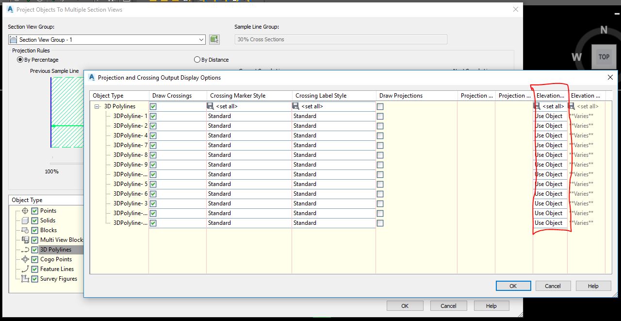 Can't project 3d polylines to multiple section views - Autodesk Community