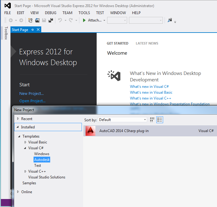 AutoCAD .net addin wizard not working in visual studio 2012? - Autodesk Community