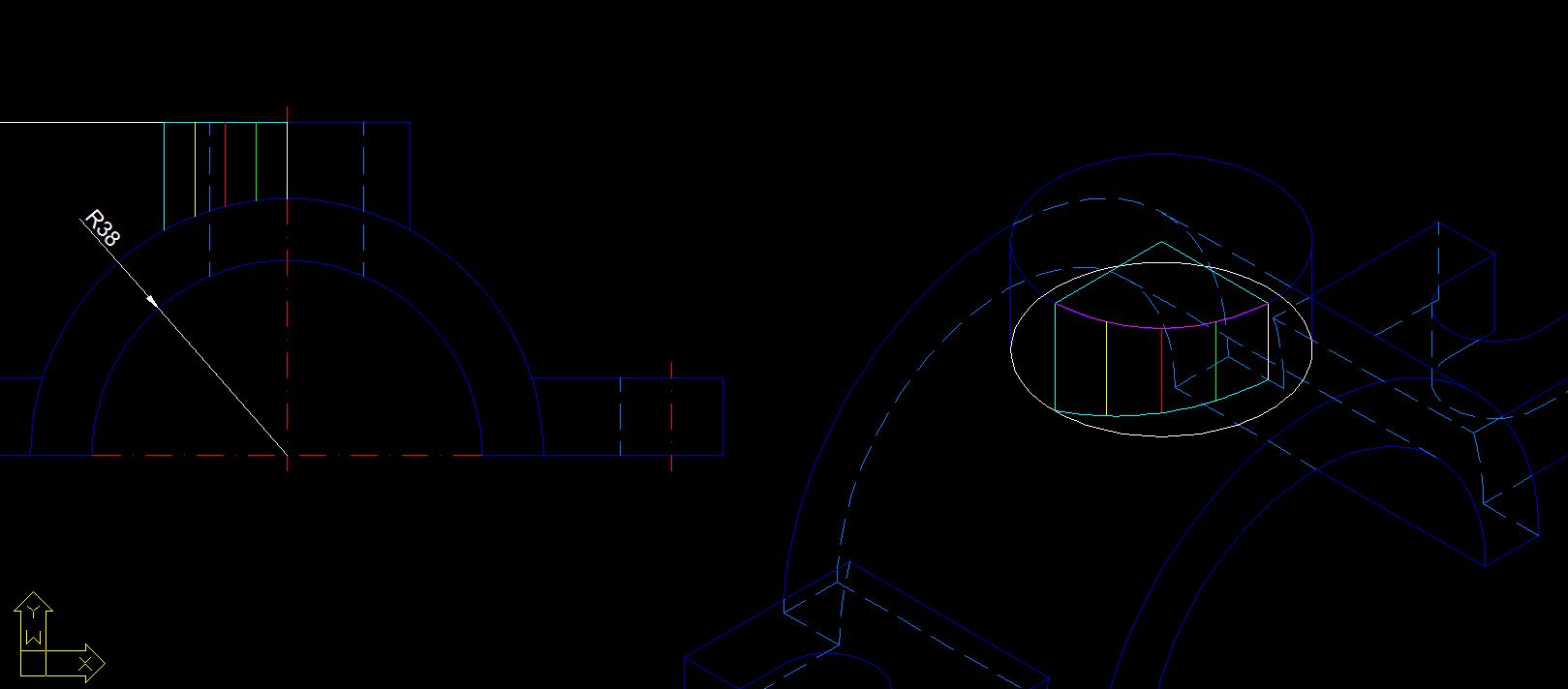 Solved: 2D Isometric Draw, Cylinder Intersection (AutoCAD 2018 ...