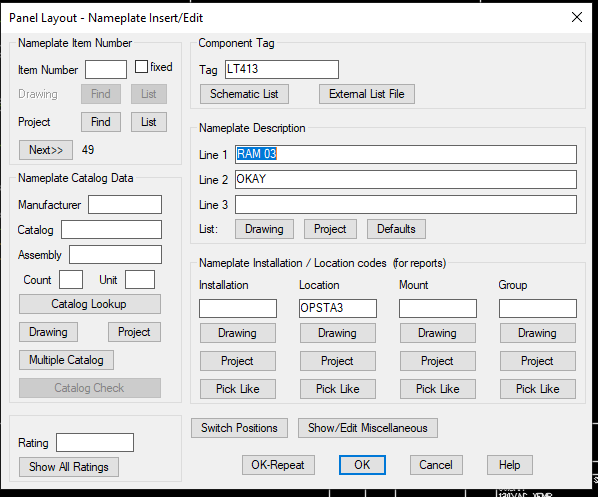 Nameplates/tags associated to schematic - Autodesk Community
