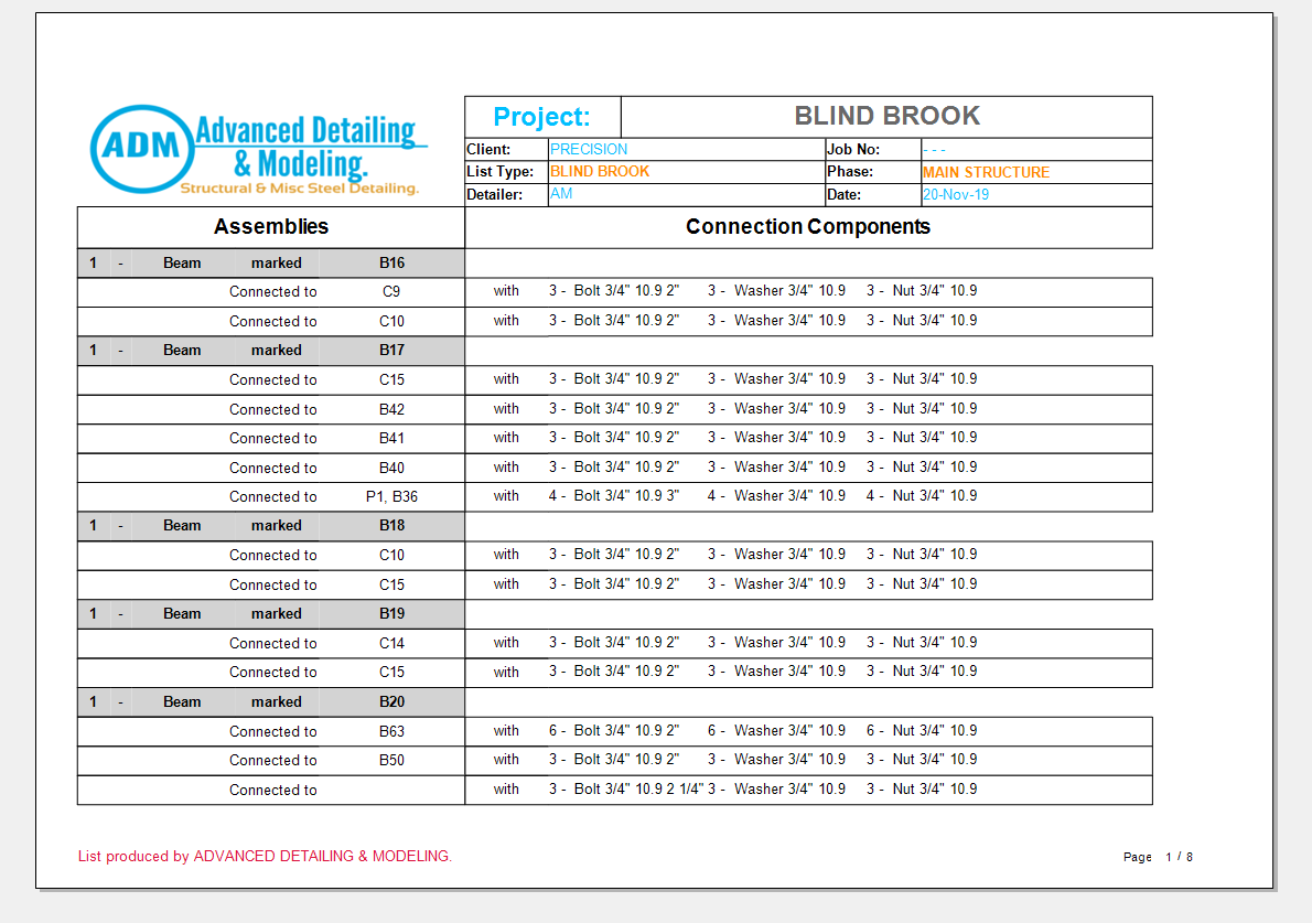 Solved: Point to Point Bolt List - Autodesk Community