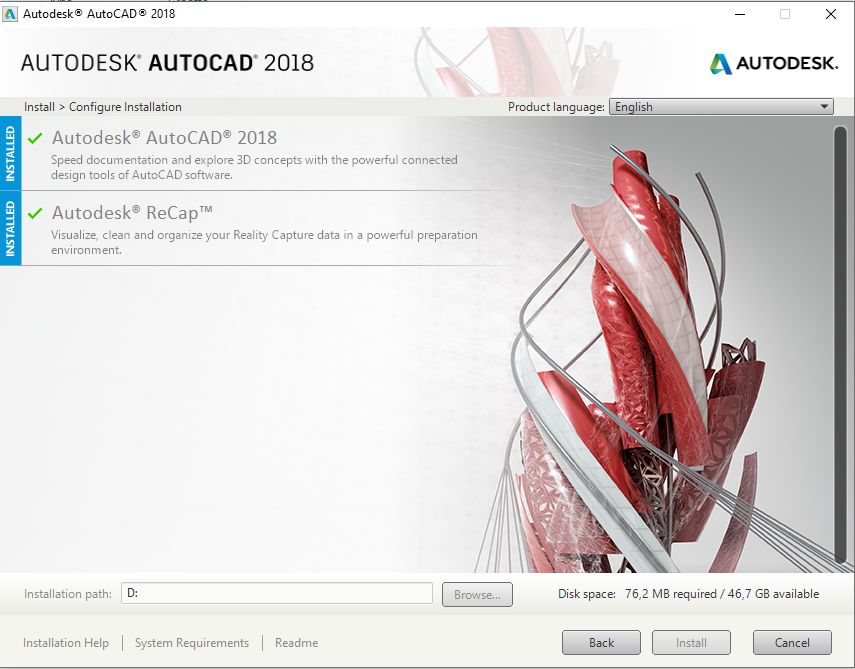 i cant install autocad 2018 - Autodesk Community
