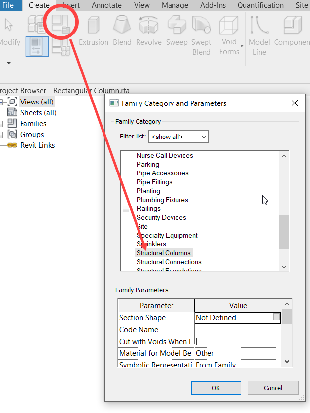 Slanted column - Autodesk Community
