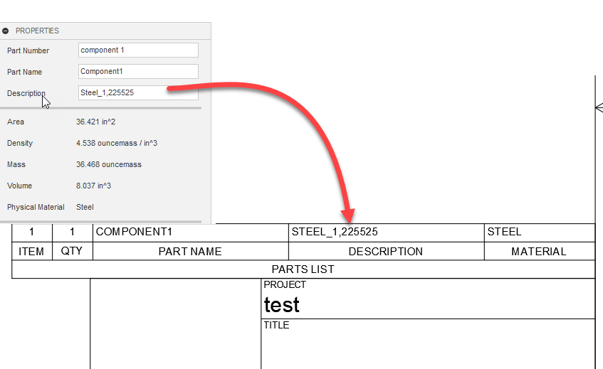 How to show material of my part in title block of drawing? - Autodesk ...