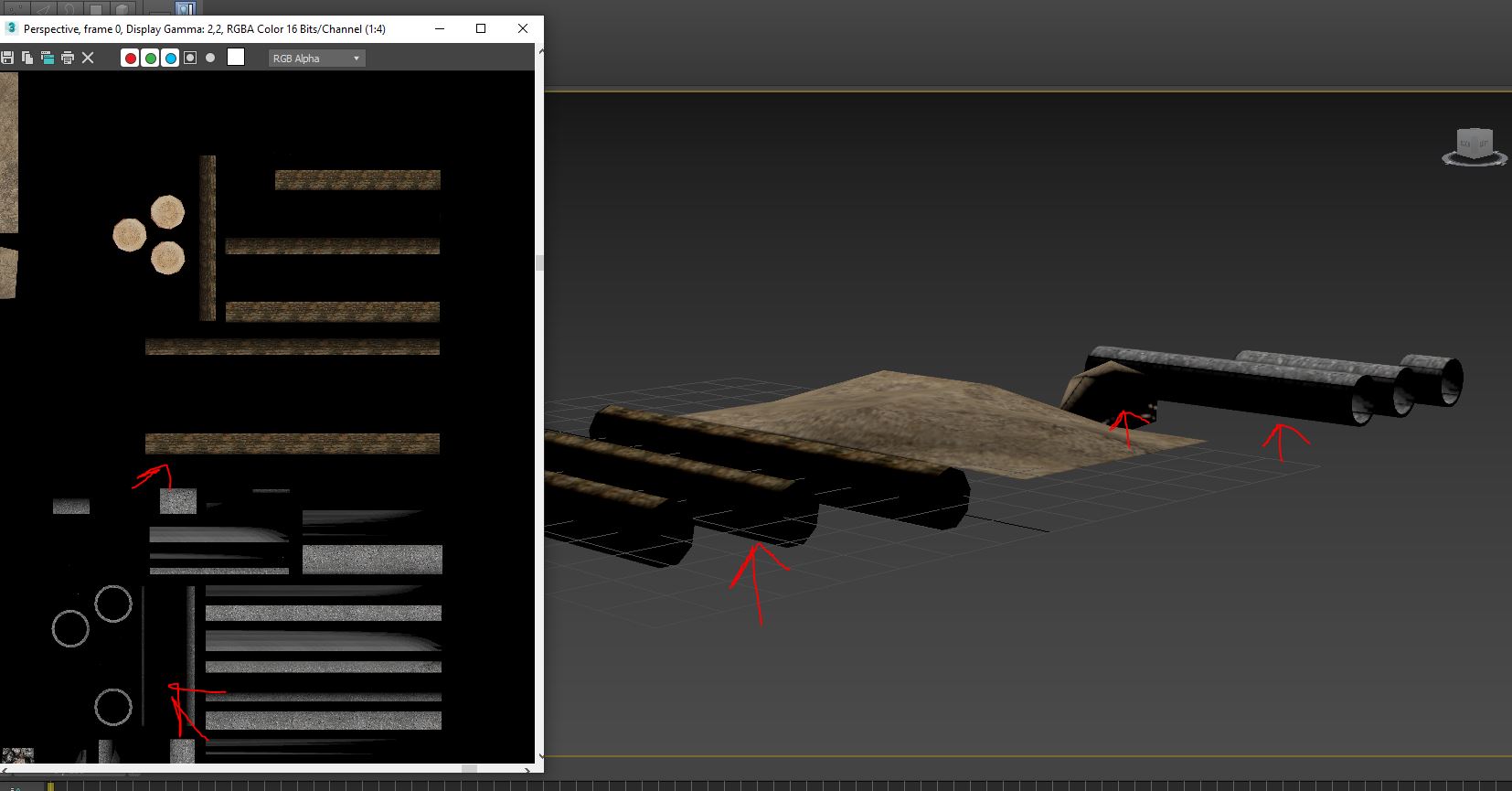 Render To Texture renders only the viewport side. - Autodesk Community
