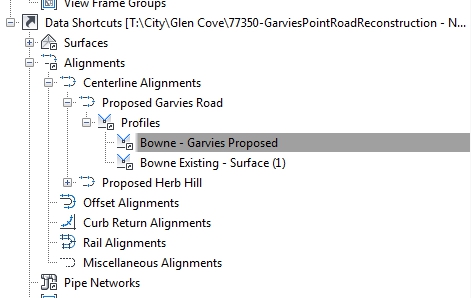 labeling profiles from data references - Autodesk Community