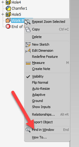 Solved: Is there a way to find a feature of you 3d model to find ...