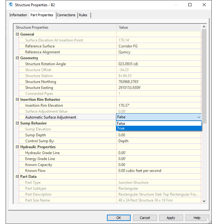 Pipe Structure rim elevation not equal to surface (Not a pipe clearance ...