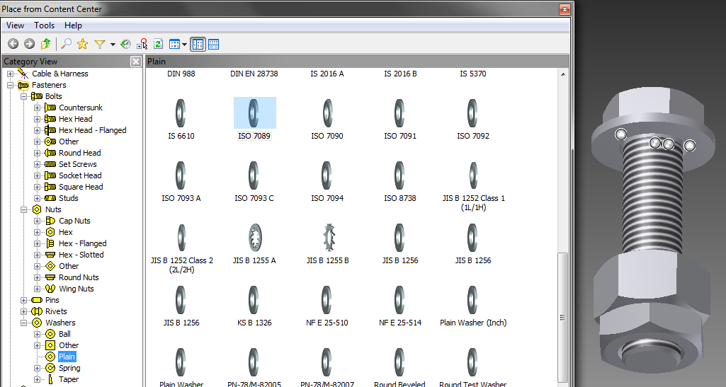 Solved: help - cannot replace Washer & Nut in assy by ilogic - Autodesk Community