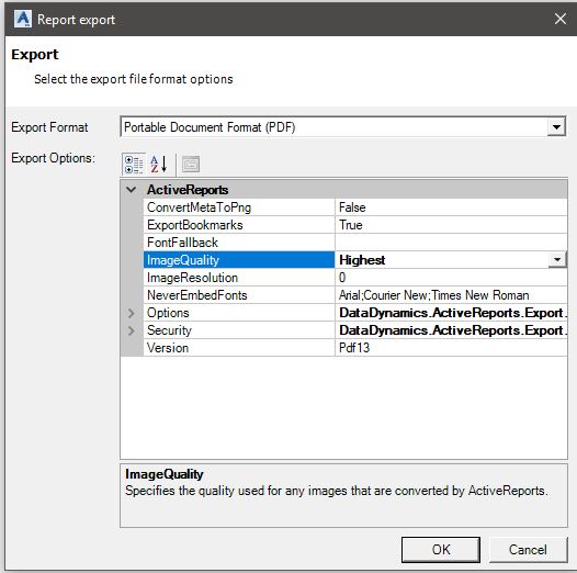 Report Export Default Settings - Autodesk Community