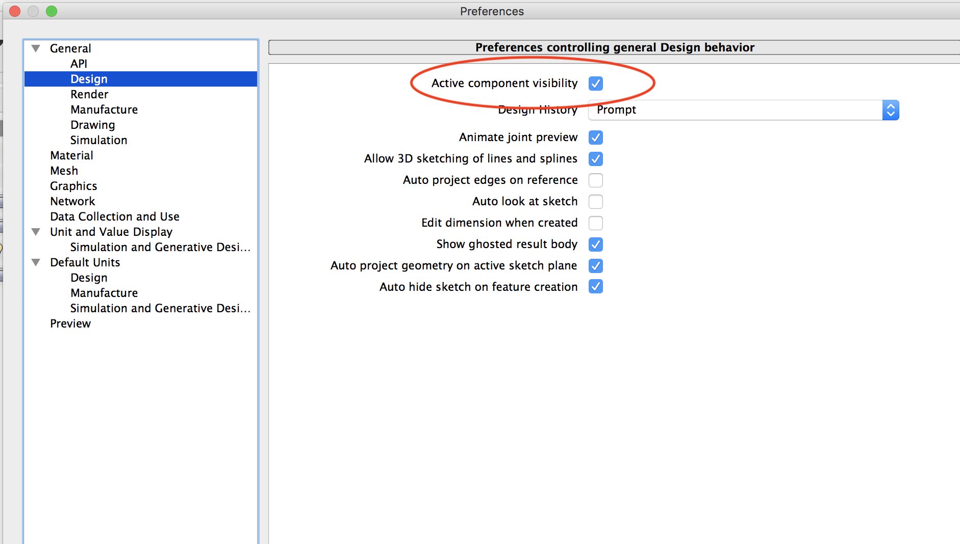 Wireframe views default when selecting component - Autodesk Community