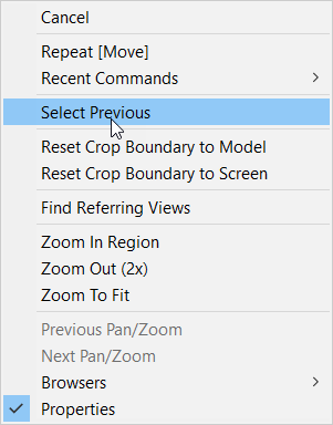 Solved: "Select previous" command available in Revit? - Autodesk Community