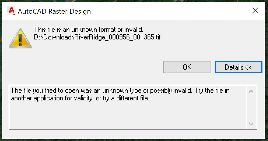 Solved: Import of Large .tif or .png Images - Autodesk Community