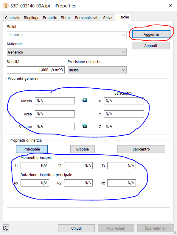 Solved: Inventor 2020.2 - Error on update mass properties - Autodesk ...