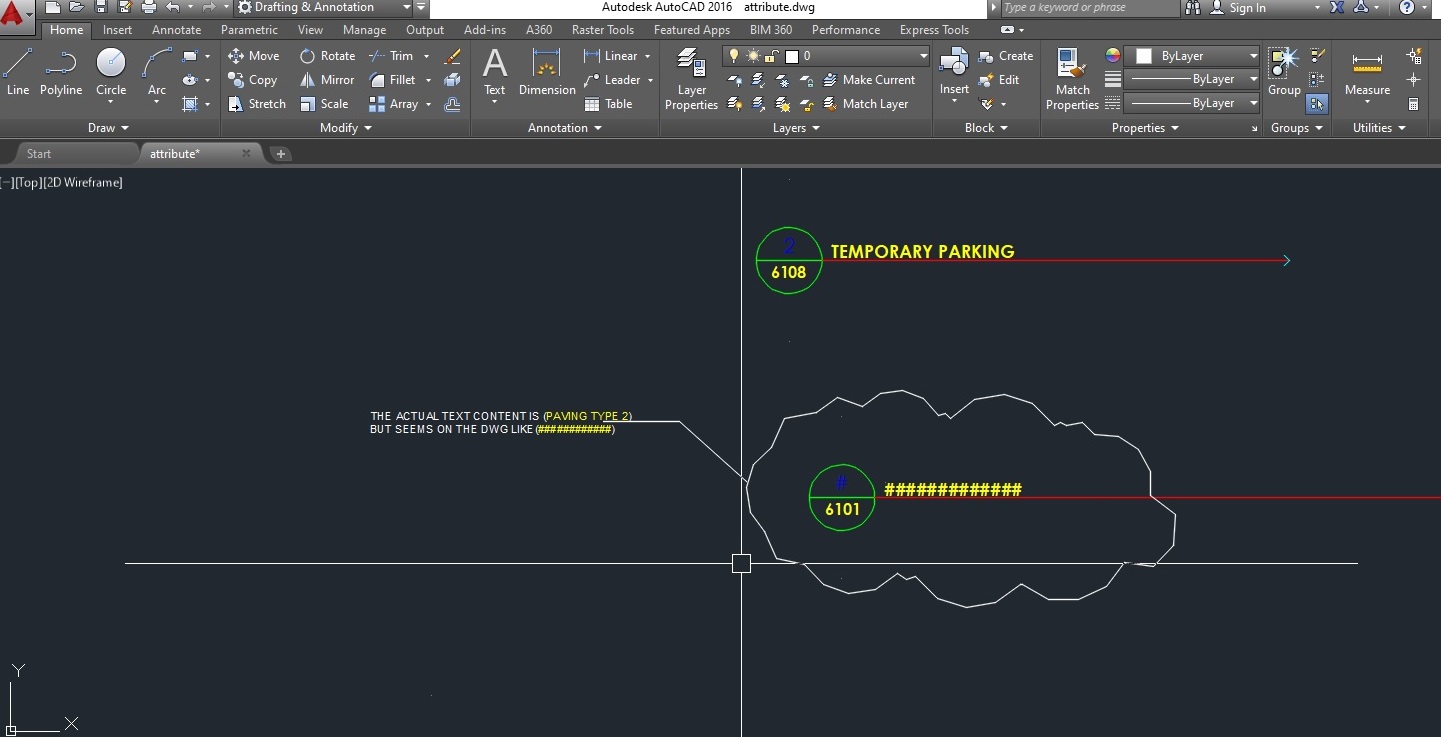 Attribute text description issues - Autodesk Community