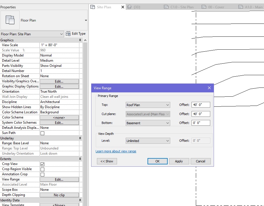 Solved: Contours below 0'-0" not showing - Autodesk Community