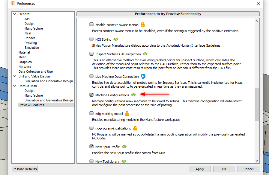 Solved: How to find Machine Configurations? - Autodesk Community