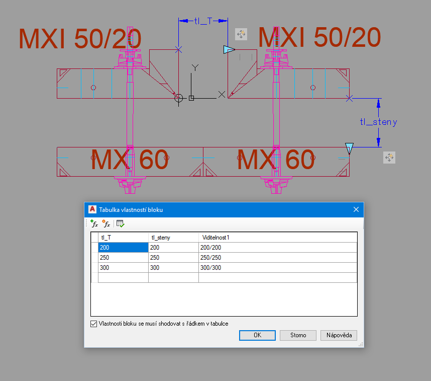 Two linear parameters and visiblity - Autodesk Community