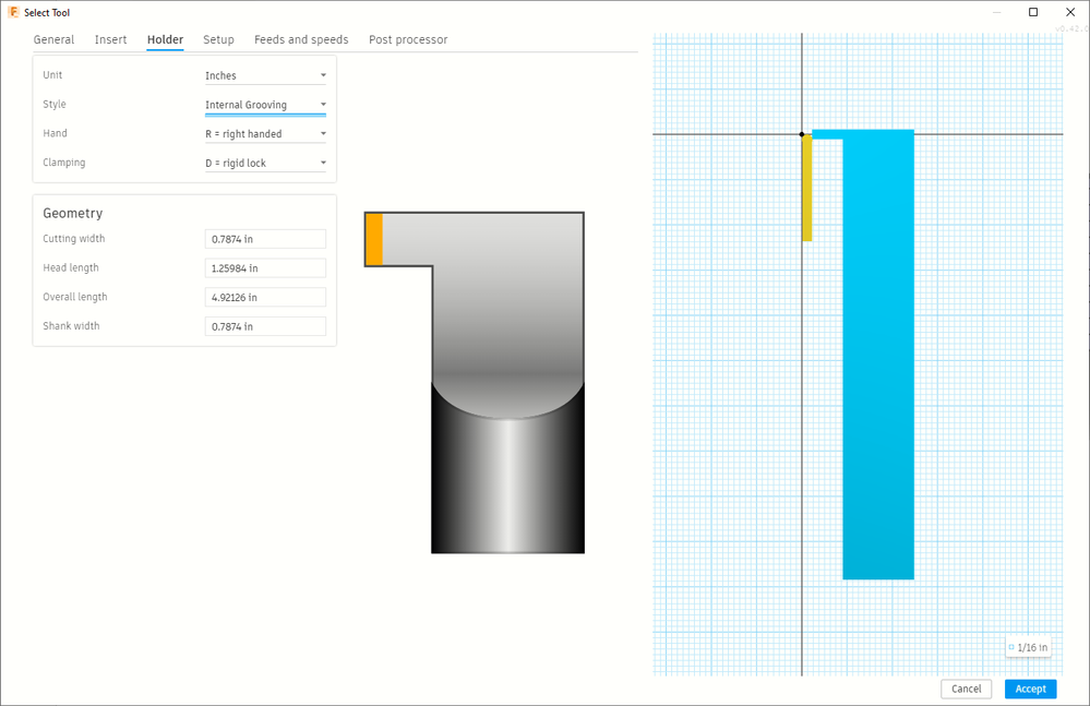 Solved: Internal Grooving Tool Creation problem - Autodesk Community
