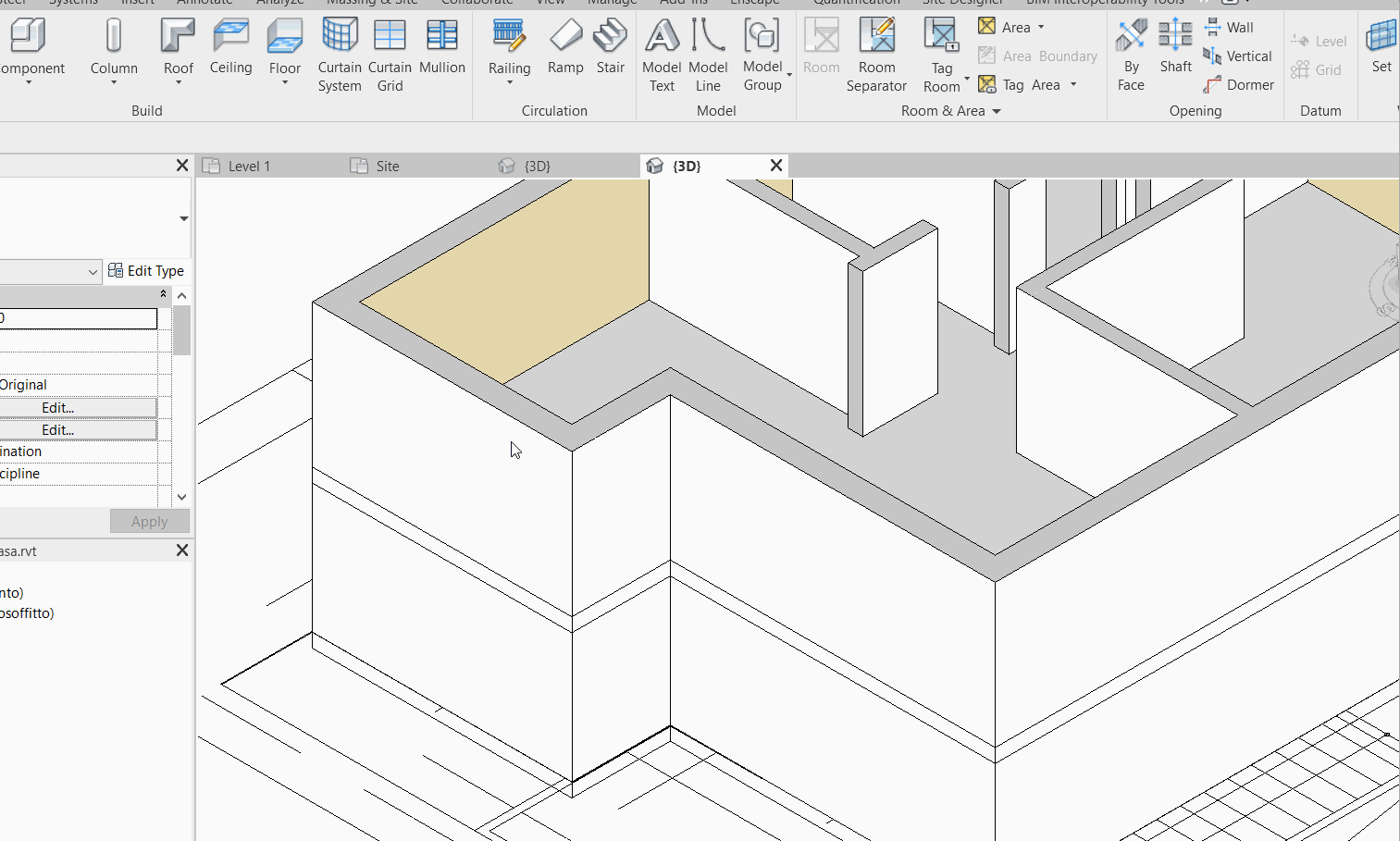 Solved: Delete line intersection between wall and pavements - Autodesk Community