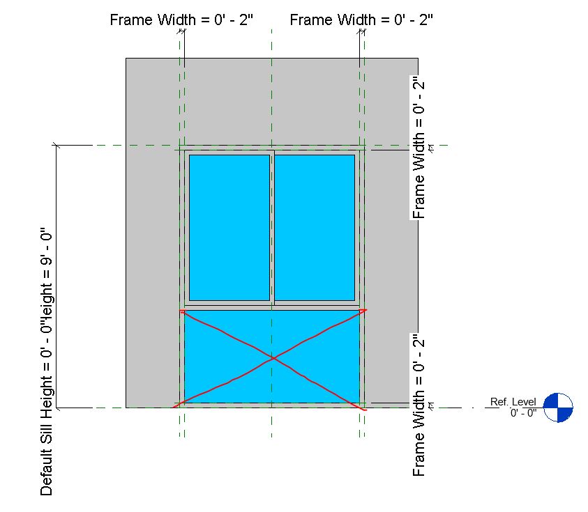 Solved: How can I remove the bottom pane in this window family ...