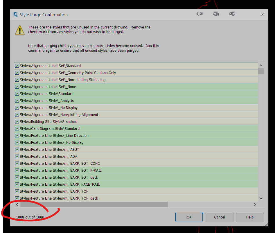 Selective Purge Styles - Autodesk Community