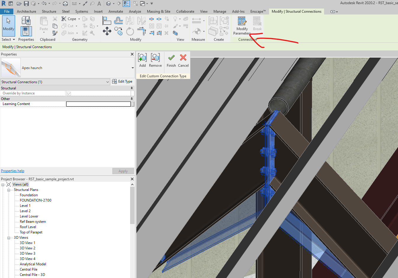 RVT20-Modify Plate inside Custom Connection - Autodesk Community