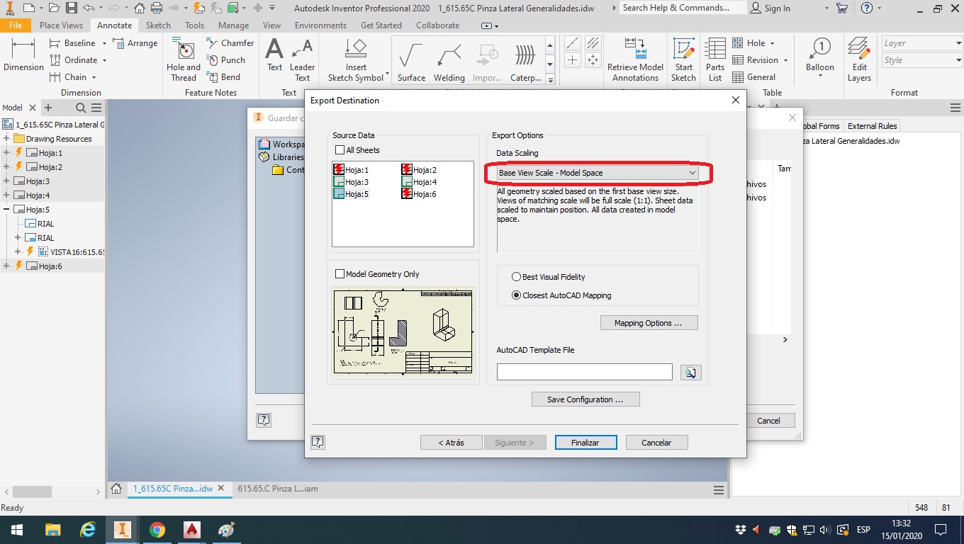 Inventor DWG to AUTOCAD DWG scale and dimension problems - Autodesk Community