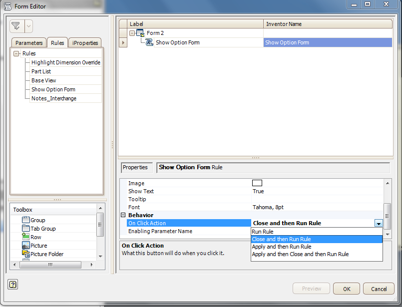 Solved: iLogic to close/hide an open form - Autodesk Community