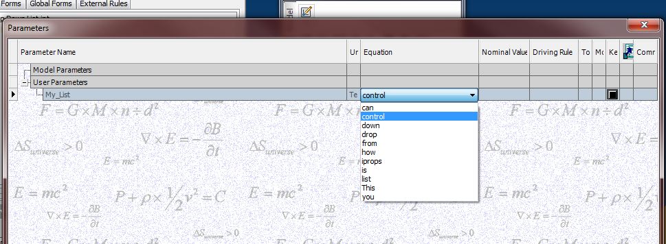 How do I create an iproperty with a pull down menu? - Autodesk Community
