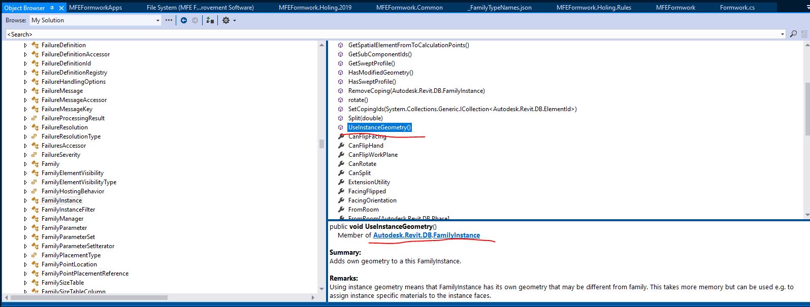 Solved: FamilyInstance.UsesInstanceGeometry depreciated but not documented anywhere? - Autodesk ...