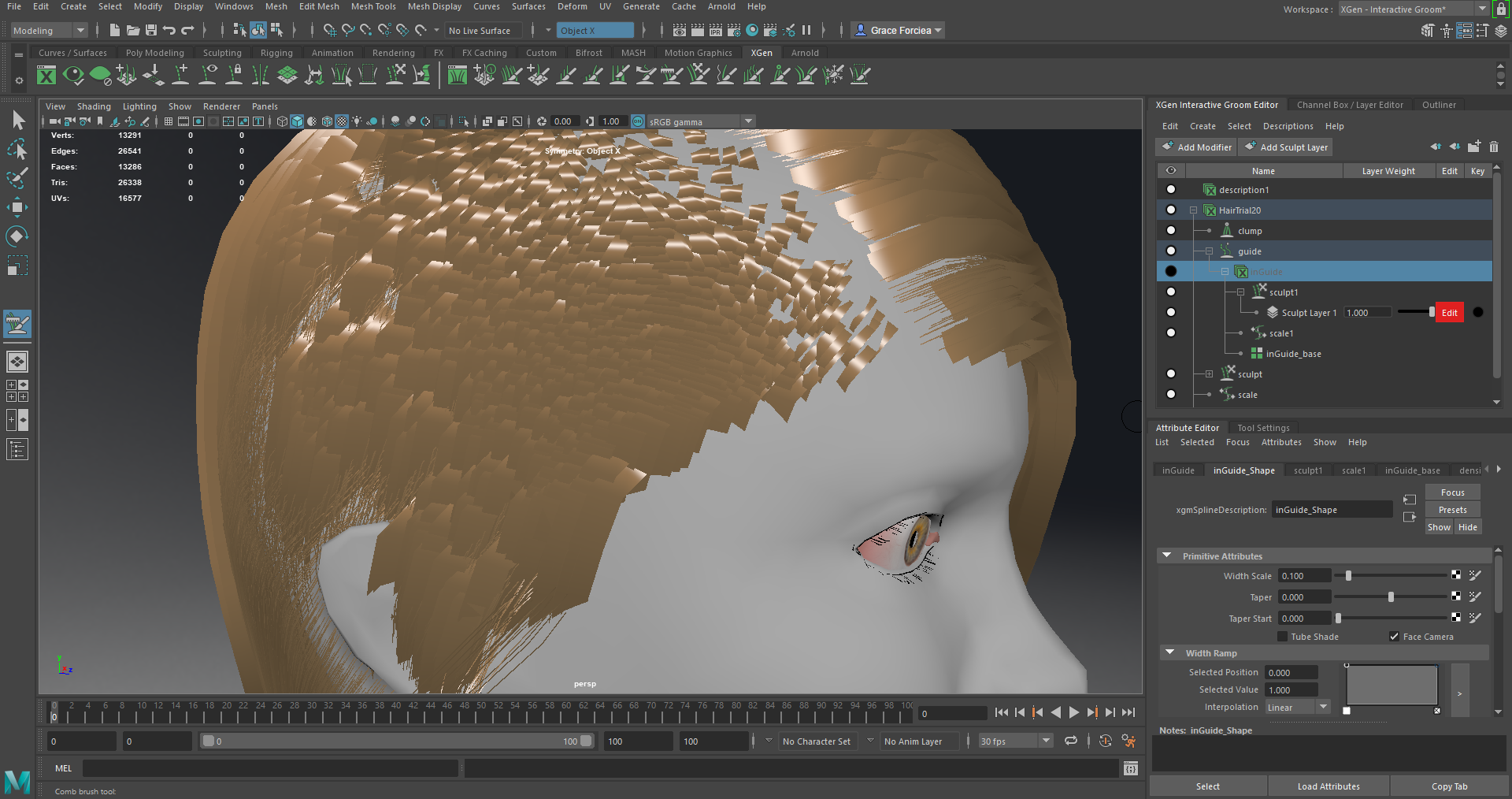 Solved: Maya XGen certain hair strands appear as planes - Autodesk Community
