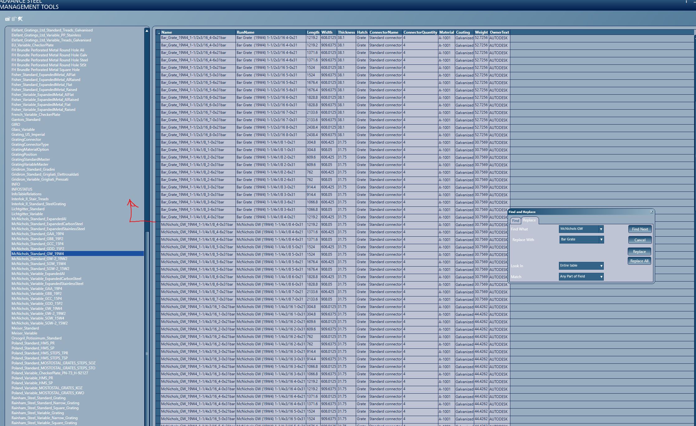 Management Tools Table Editor Find and Replace - Autodesk Community