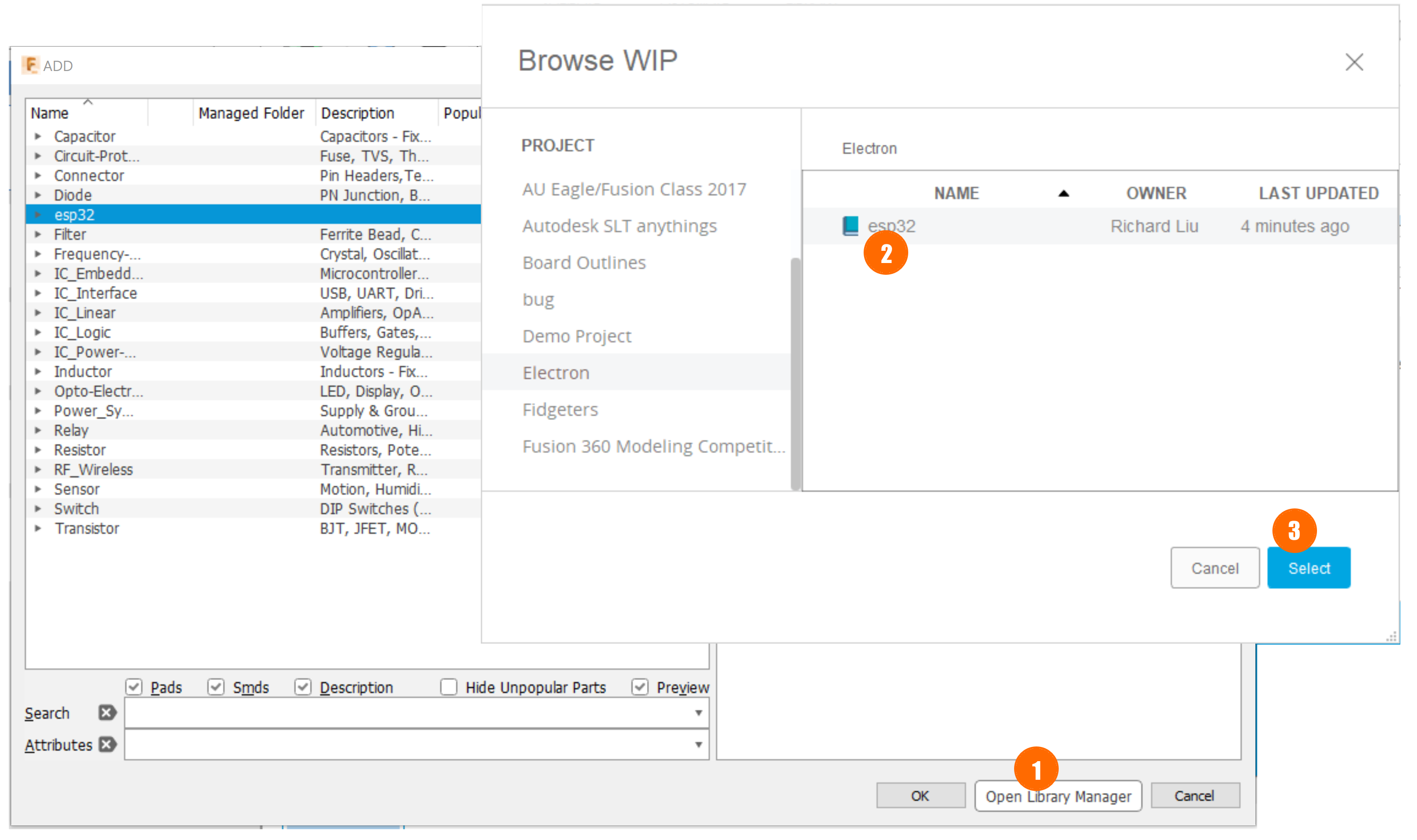 Solved: How to import ESP 32 Modules into a design. Where, how... - Autodesk Community