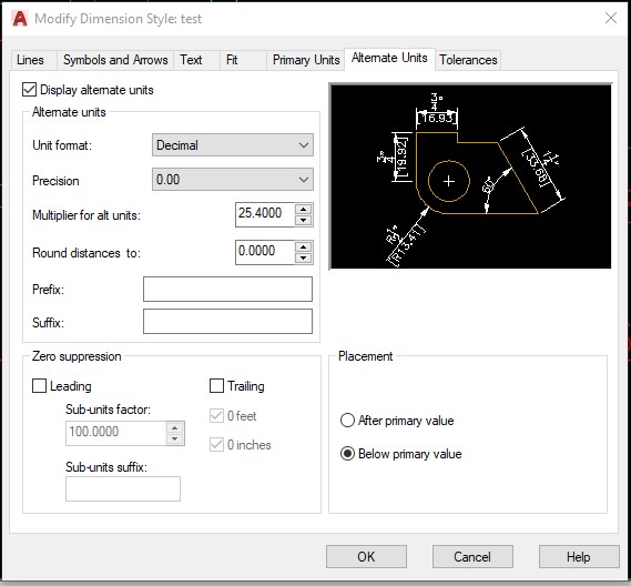 Solved: Trouble with Dimensions with Alternate Units - Autodesk Community